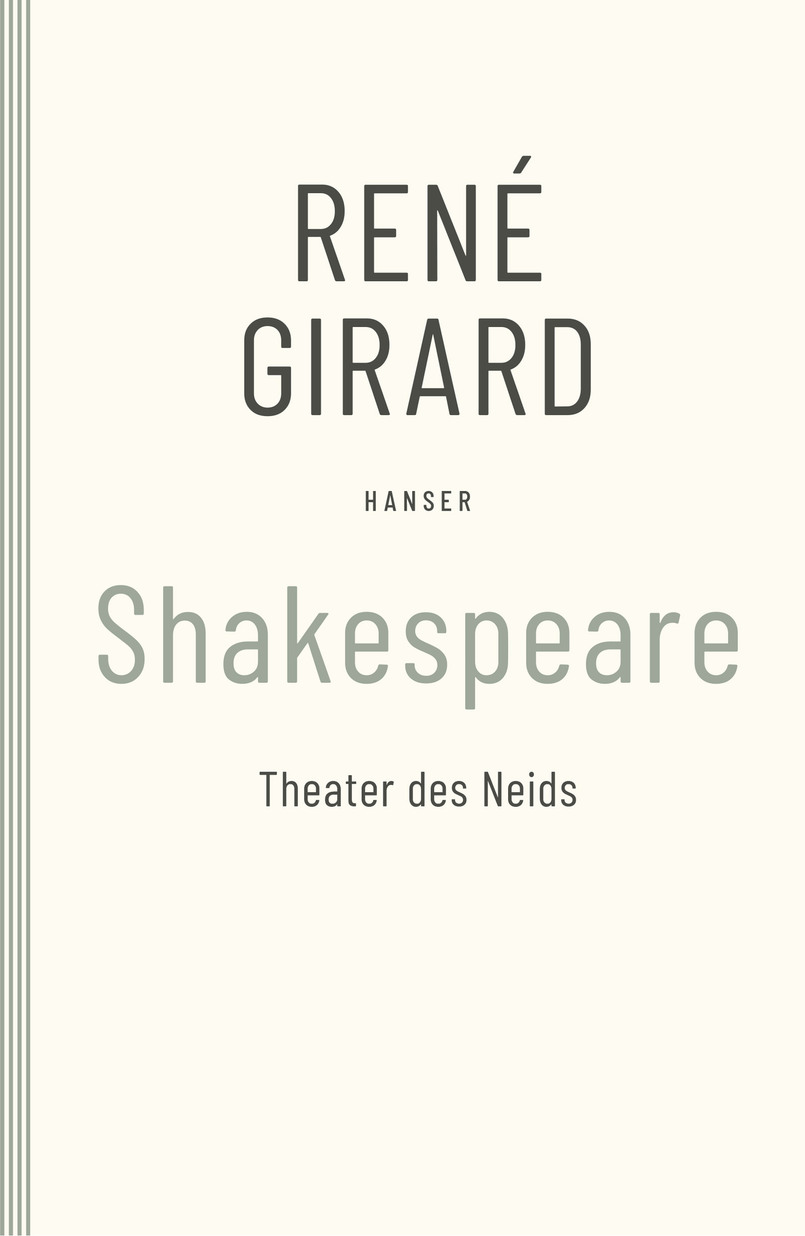 Shakespeare | René Girard | Hanser
