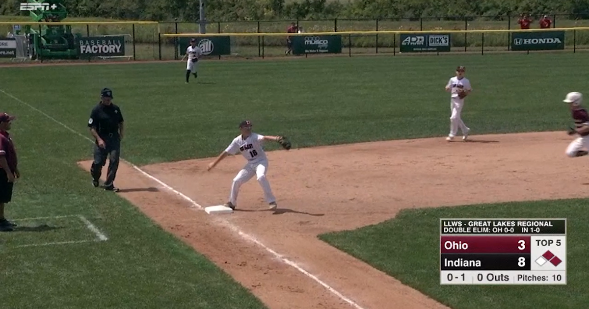 Landon Gum Turns a Smooth Double Play - Little League