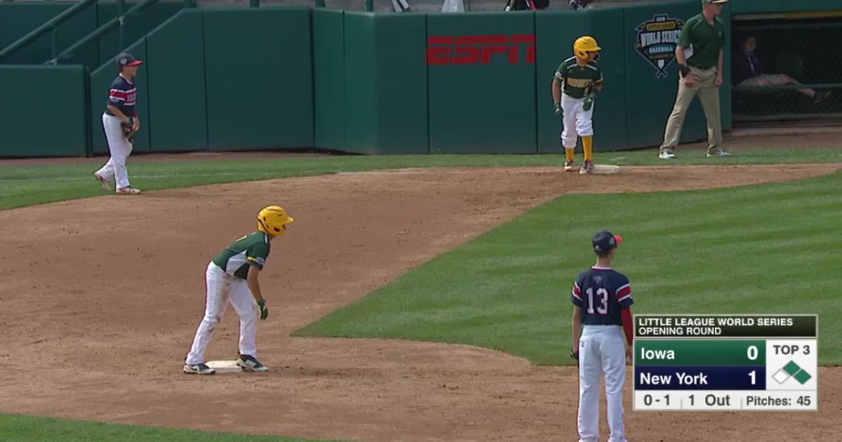 Blake Larson Hits an RBI Double - Little League