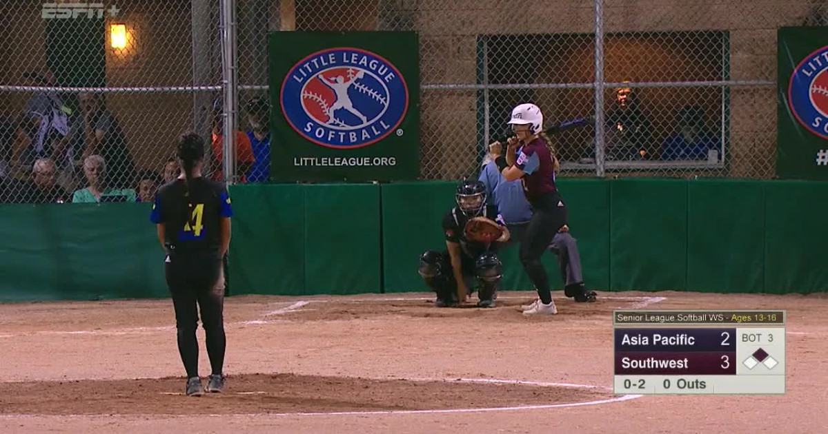 Hannah Boettcher Smashes The Ball for A Homer - Little League