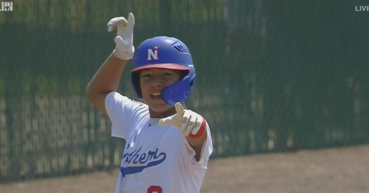 Aiden Serrano Clears The Bases - Little League