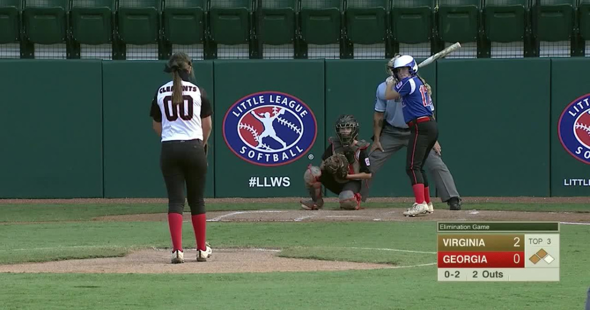 Chelsea Engle Hits A Two-Run Triple - Little League