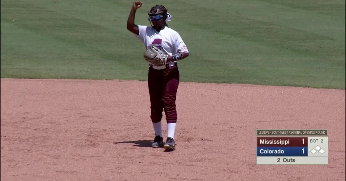 Trinity McGloster Makes A Diving Stop And Fires To First For The Out ...