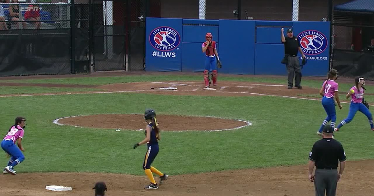 Alexa Nolan Makes A Leaping Catch - Little League
