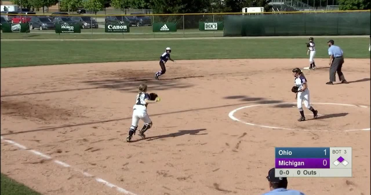 Ohio Gets An Out In A Major Rundown - Little League