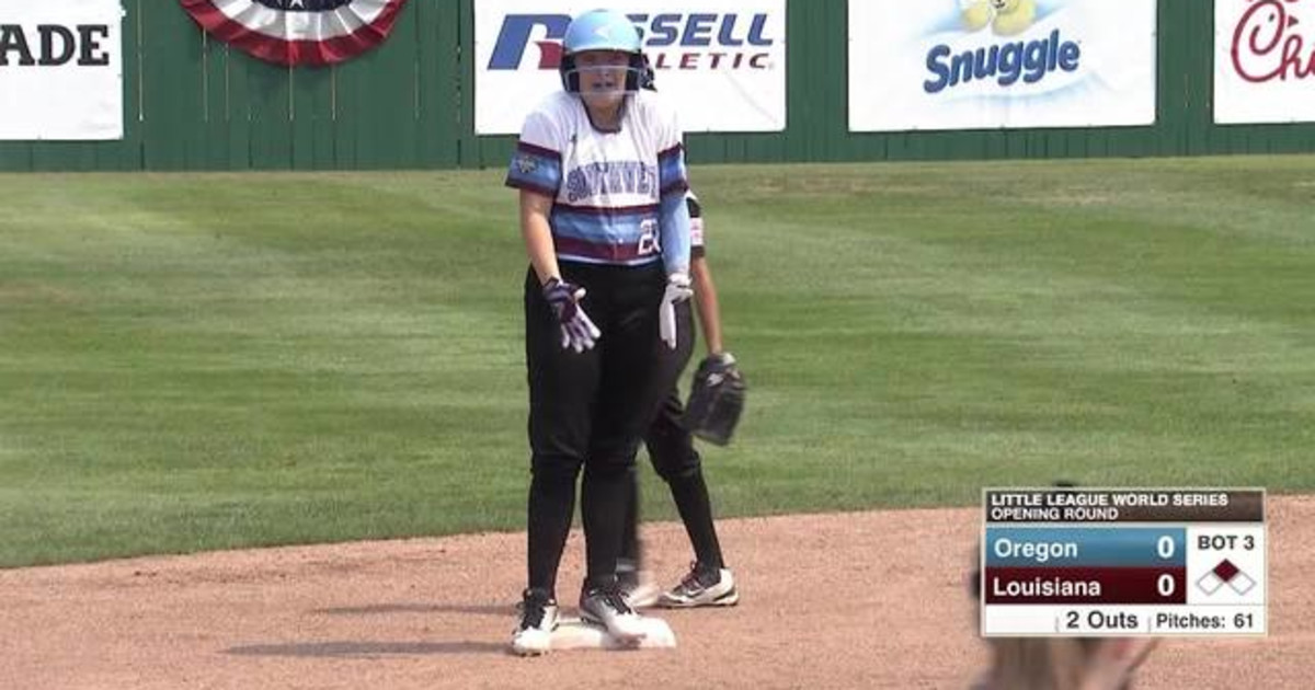Lauren Mounce Doubles To The Corner - Little League