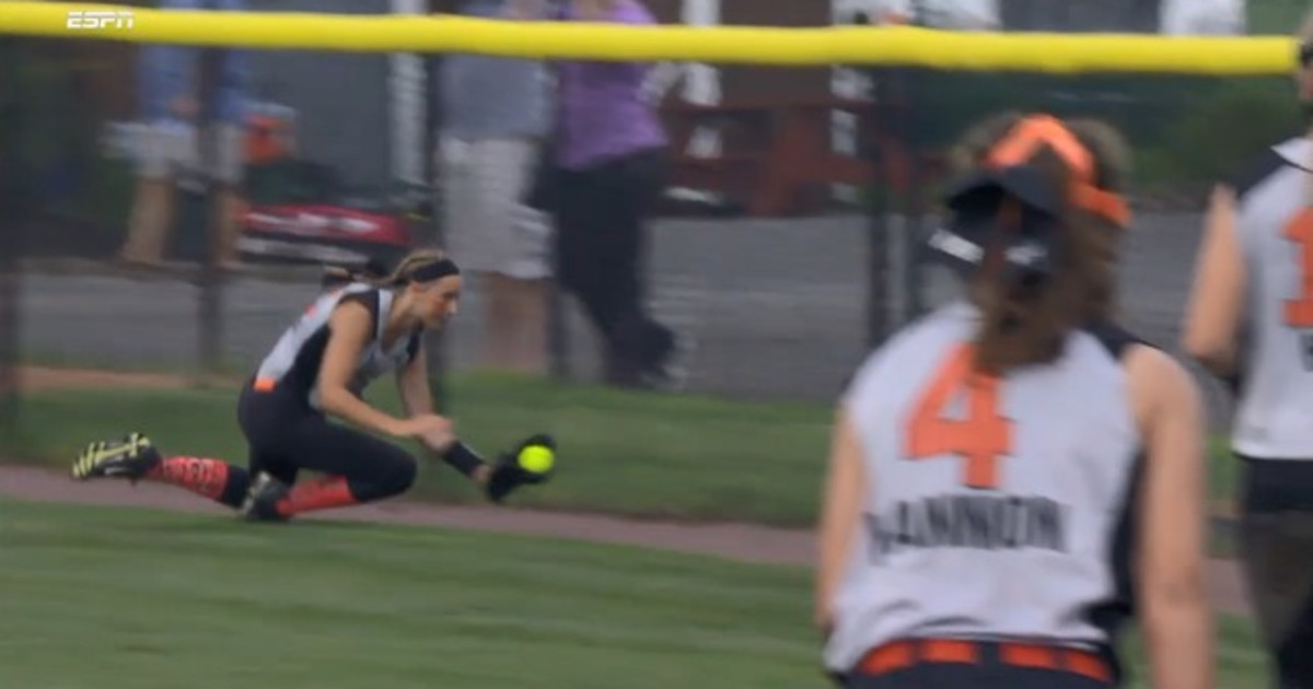 Emily Patton's Diving Catch - Little League