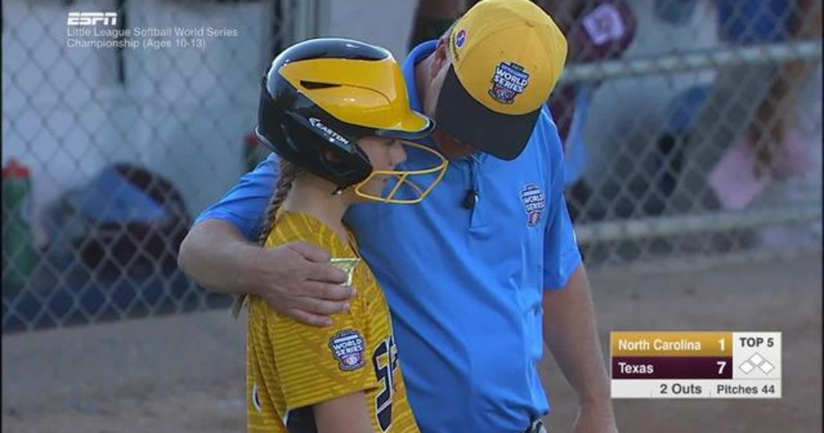 Johnny Meadows Encourages His Daughter - Little League