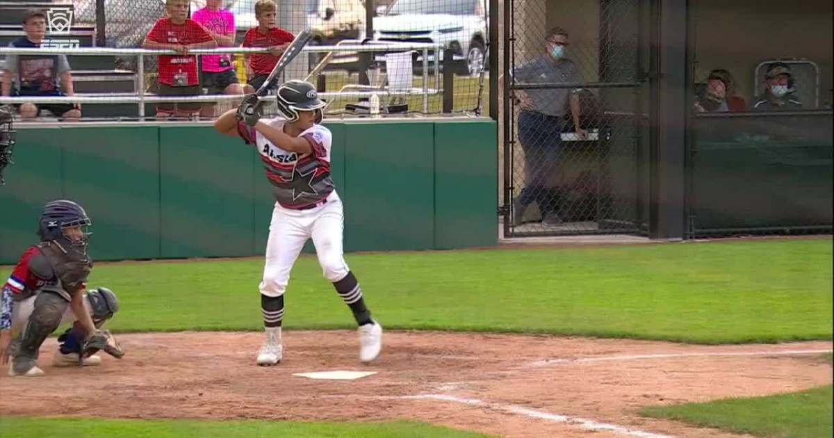 Jaden Anderson's two-run triple - Little League