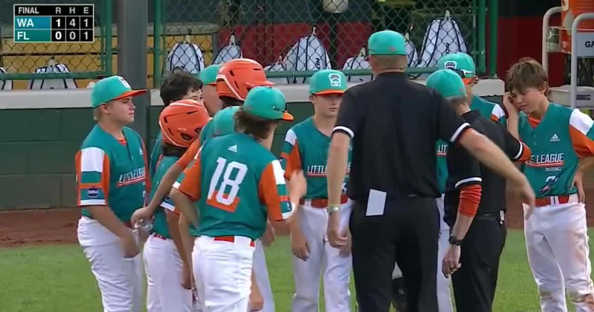 Florida manager Mark Rodgers' encouraging speech - Little League