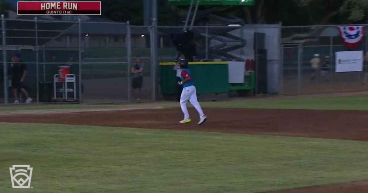 Jacob Quinto launches three-run homer. - Little League