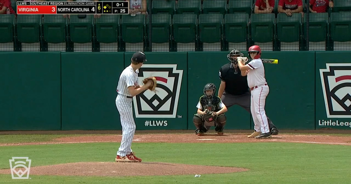 Tyler Johnson drives a single - Little League