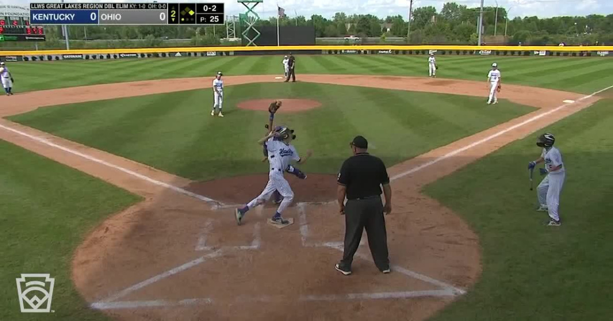 Nate Lineback inside-the-park HR. - Little League