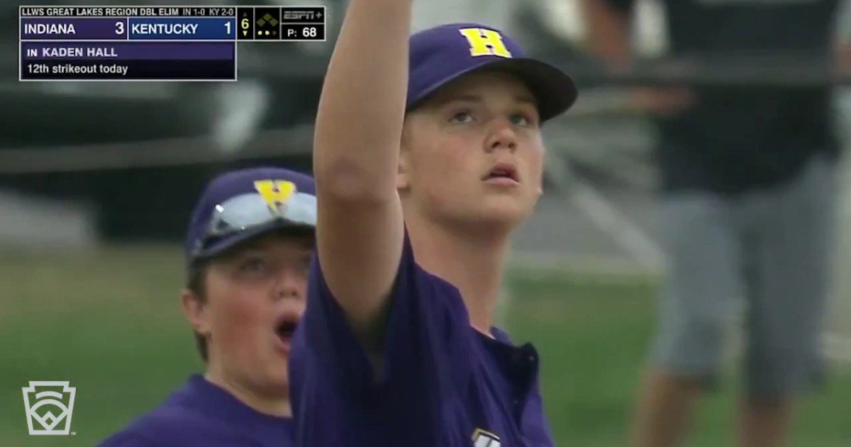 Kaden Hall threw 12 strikeouts - Little League