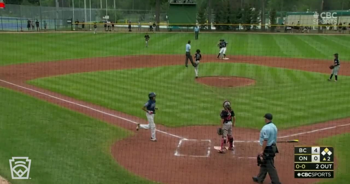 Lucas Weisser's epic RBI double - Little League