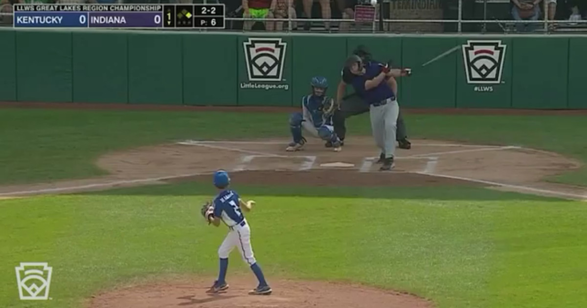 Kaden Hall smashes home run for Indiana - Little League
