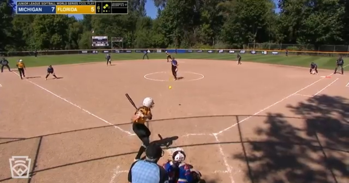 Addie St. John's hit ties it up late - Little League