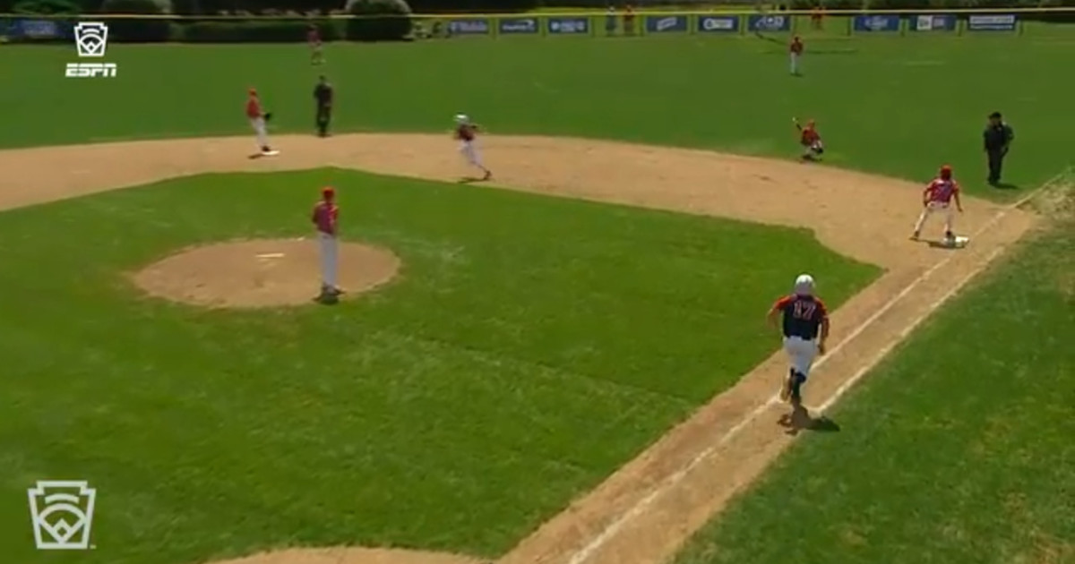 Elisha Knight's sliding play - Little League