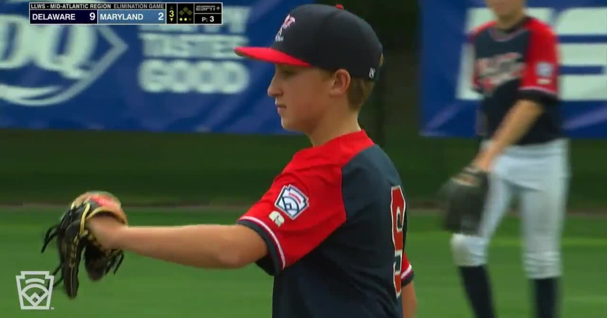 Nathan Collins makes great play at short - Little League