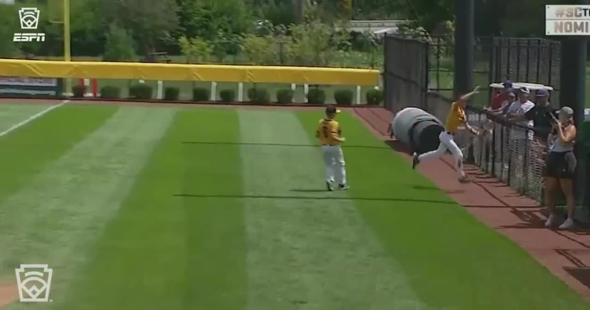 Tyler Pedersen's catch through contact - Little League Tyler Pedersen's catch through contact - Little League