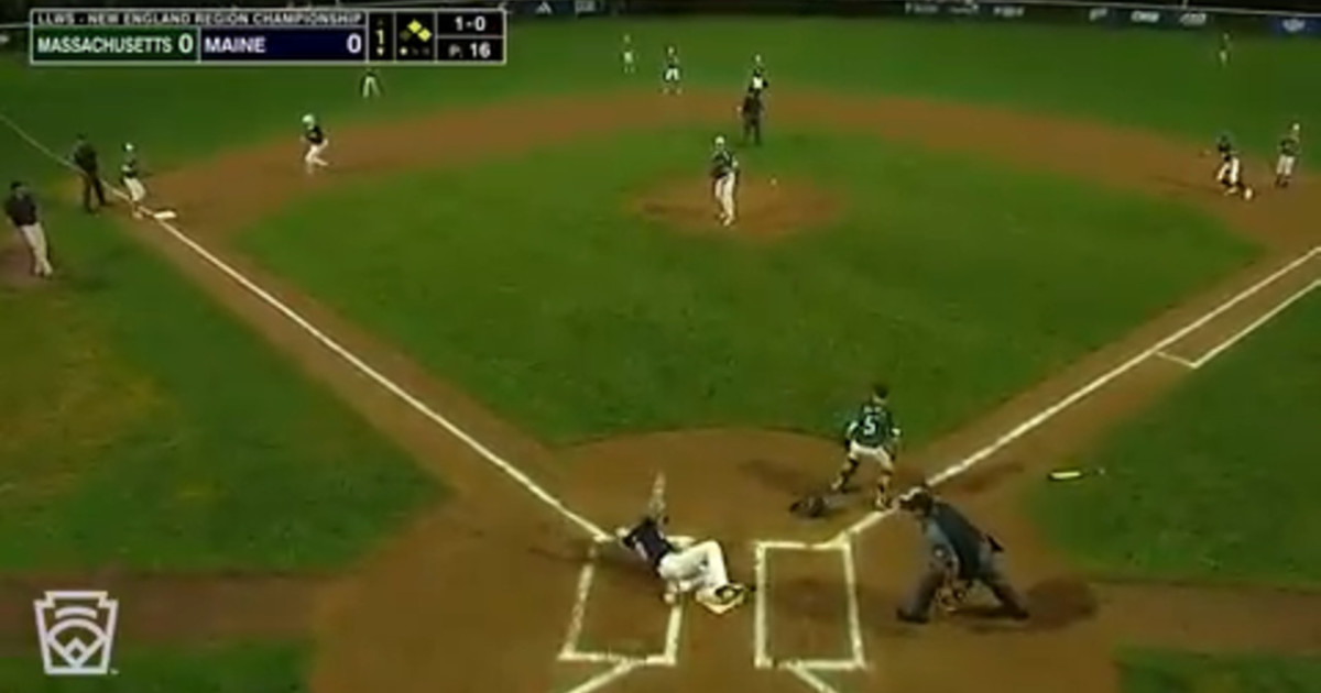 Caleb Barker's RBI hit - Little League