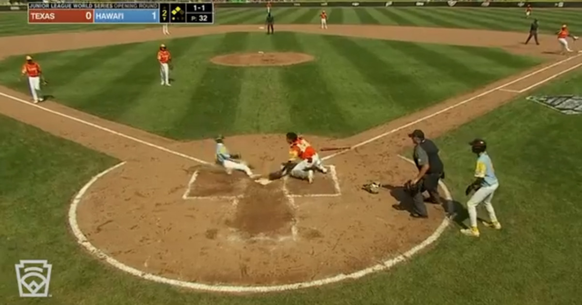 Austin Wida's sac bunt scores 2 - Little League