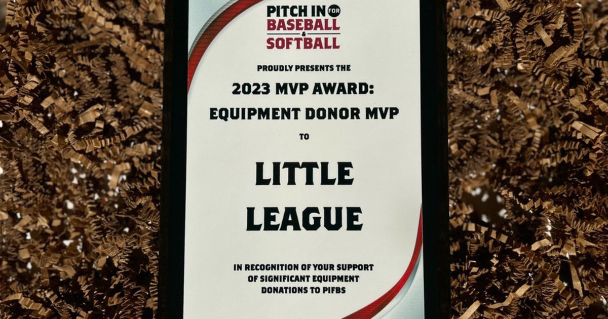 Little League® Receives 2023 Pitch In For Baseball and Softball MVP ...