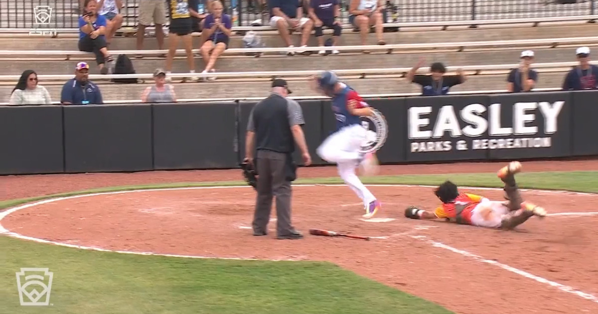 Bryson Everson's sacrifice fly - Little League
