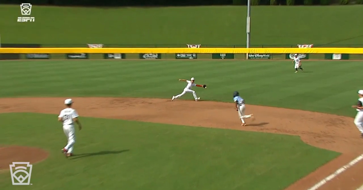 Bryce Benson flashes the leather - Little League