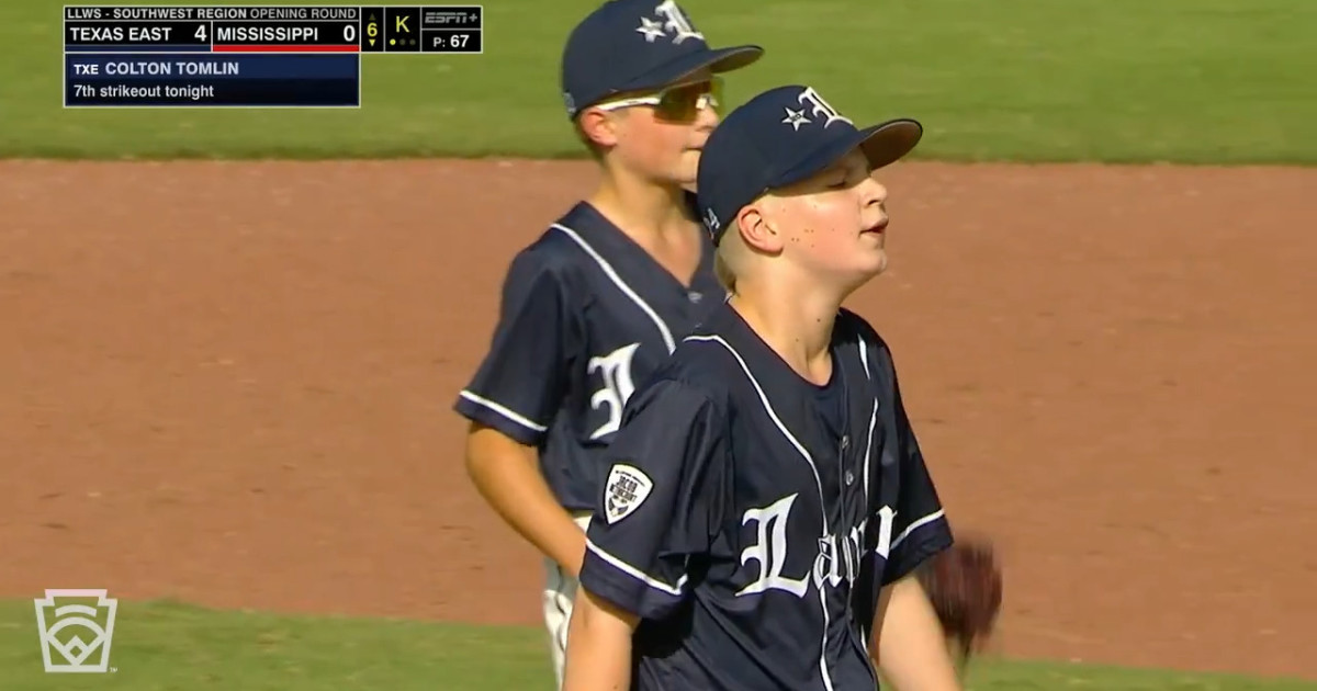 Colton Tomlin's day on the hill - Little League