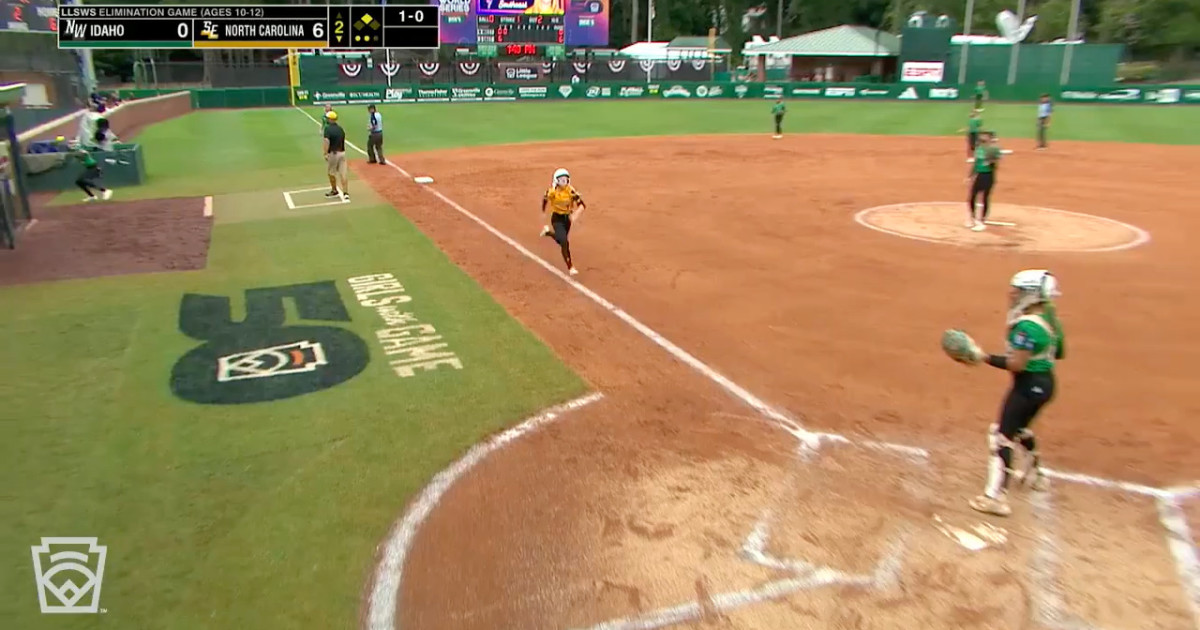 Tenley Shell's triple - Little League