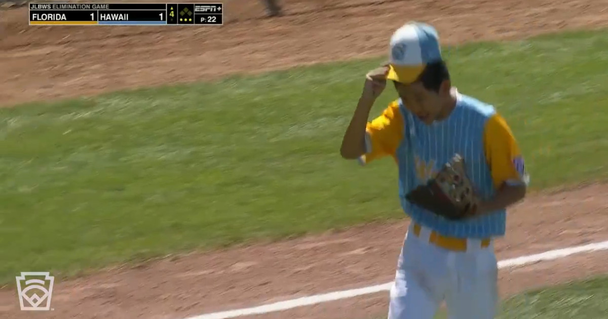 Luke Furutani's leaping grab - Little League