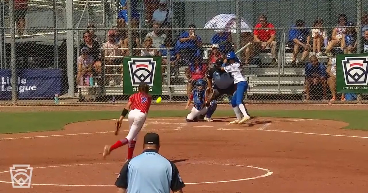 Madison Lowe throws a shutout - Little League