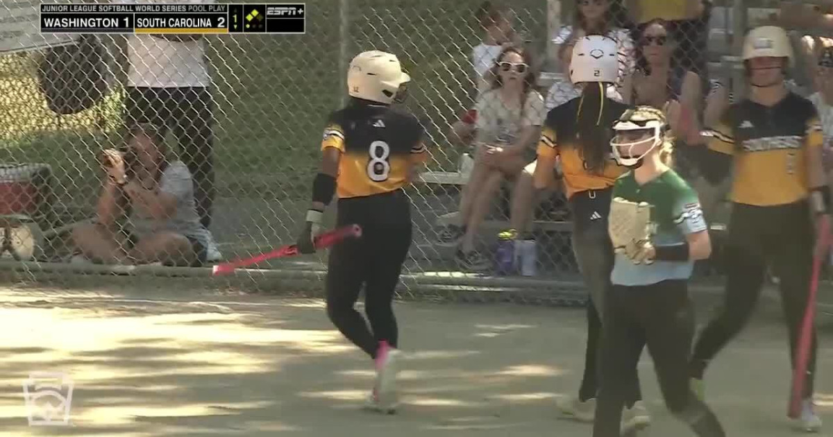 Malia Lewis drives in two - Little League