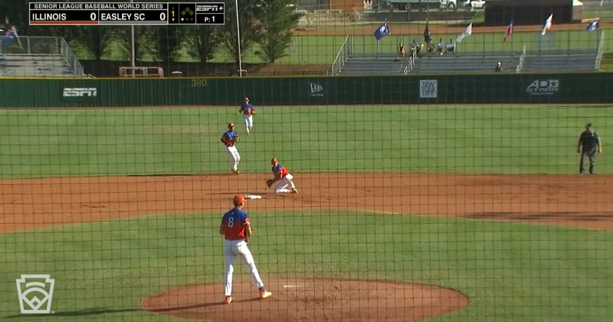 Ryan Lotus' clutch defense in bottom of the 1st - Little League