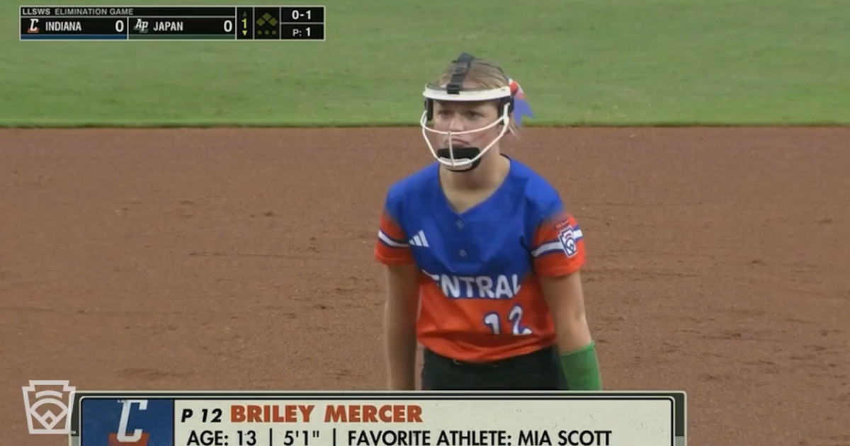 Briley Mercer's day in the circle - Little League