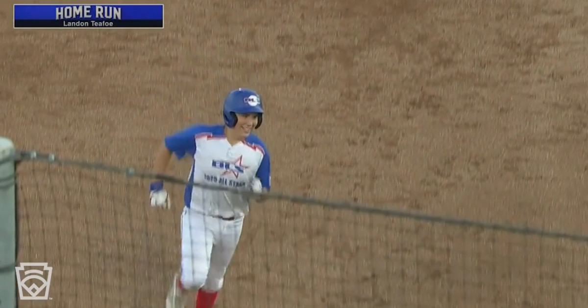 Landon Teafoe's two-run homerun - Little League