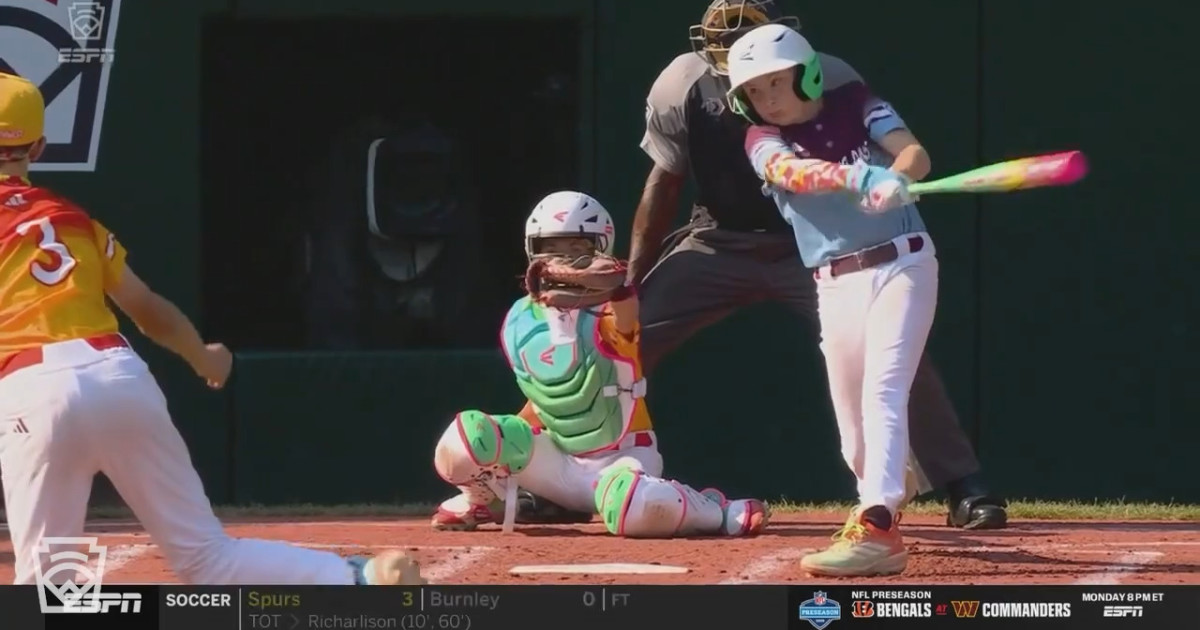 Caden McCarthy's 2 RBI triple - Little League