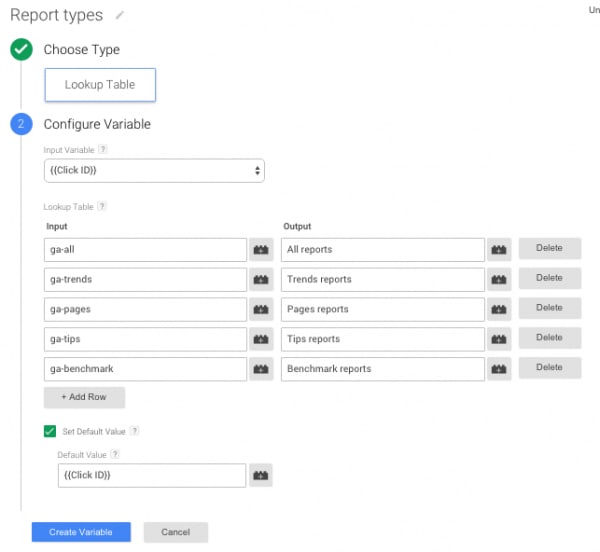 How to use the lookup table variable in Google Tag Manager – Littledata ...