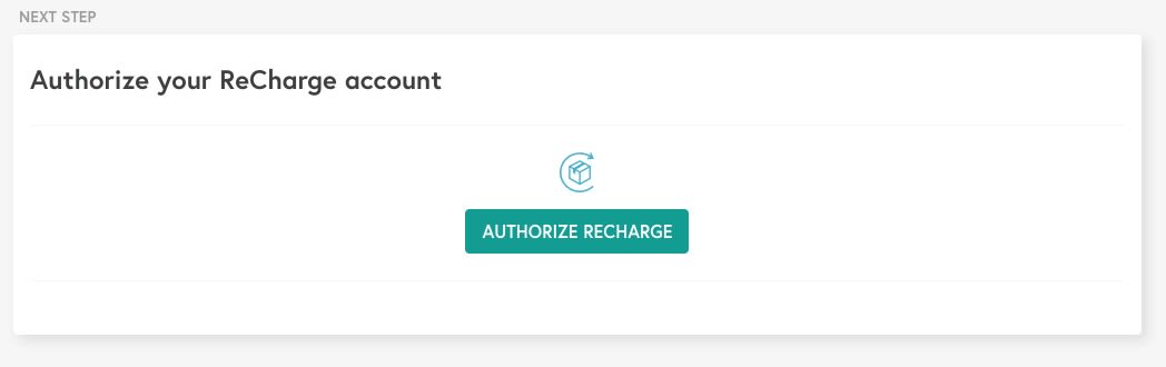 Recharge Install Guide
