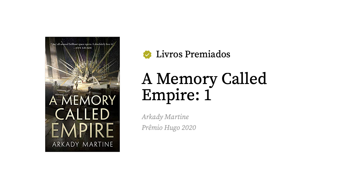 Award Winning Books · A Memory Called Empire: 1