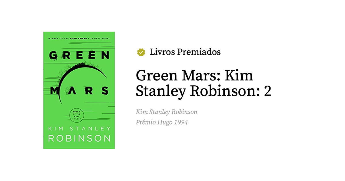Award Winning Books · Green Mars: Kim Stanley Robinson: 2