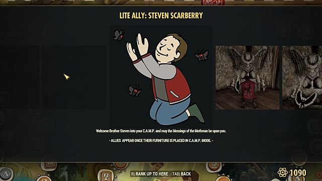 Fallout 76: Season 12 Lite Ally Steven Scarberry Details – GameSkinny