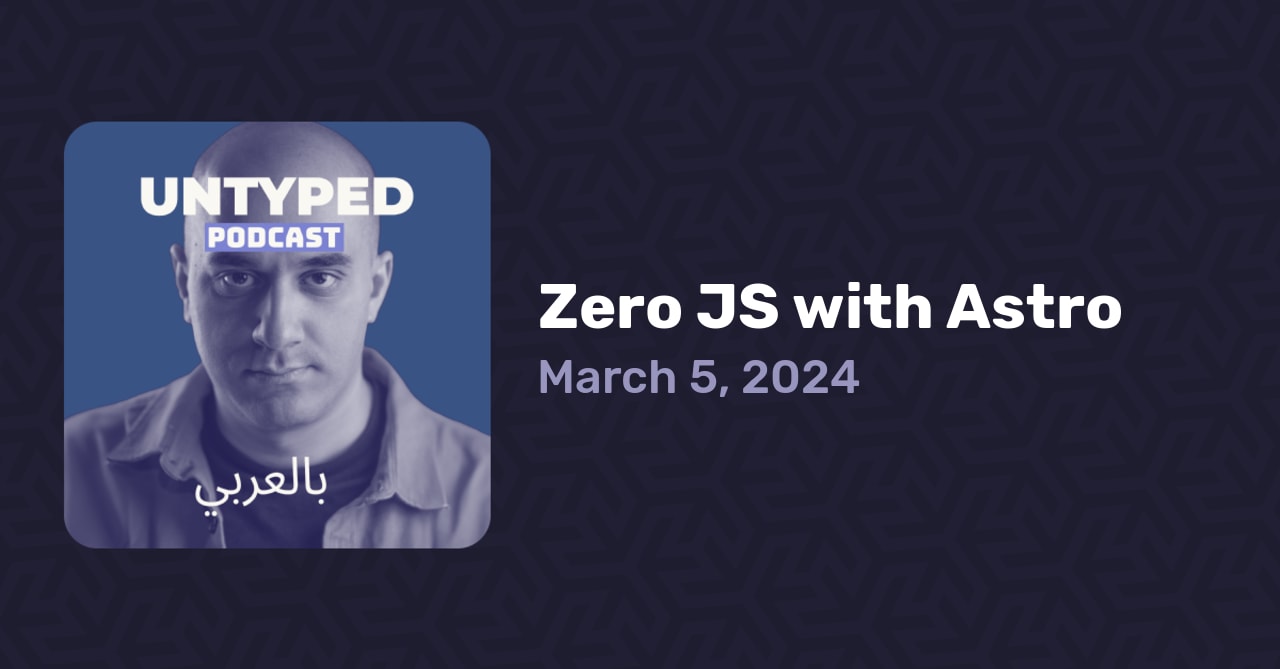 Zero JS with Astro | Untyped