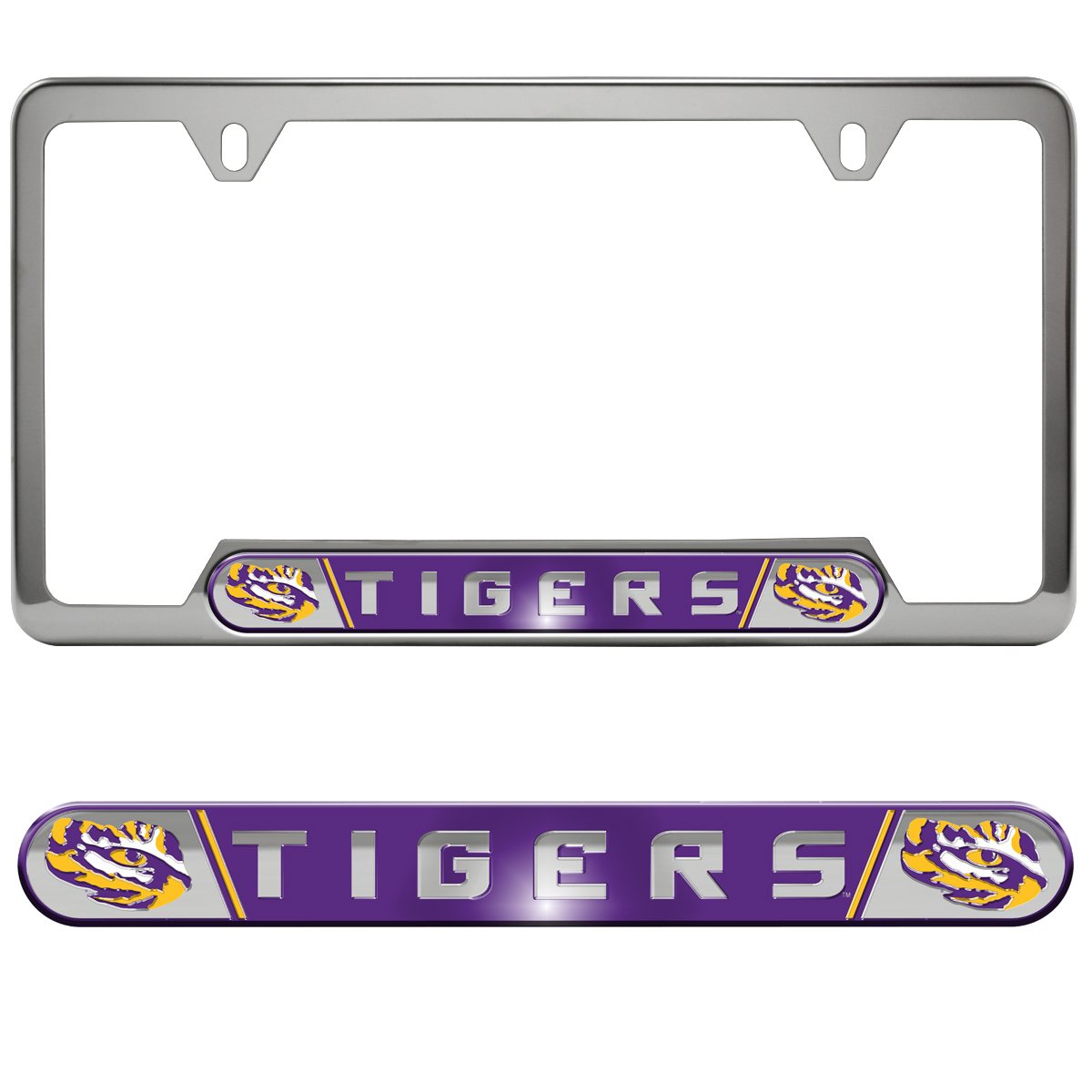 LSU Embossed License Plate Frame