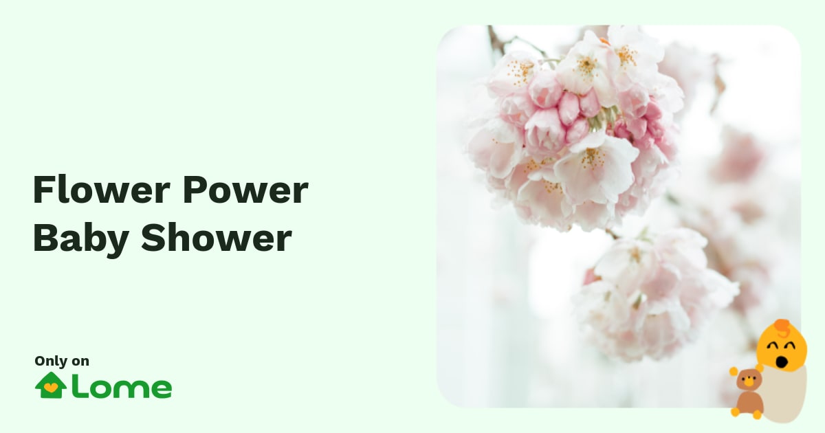 Flower Power Baby Shower | Baby Shower Sign Ups and Invitation Themes ...