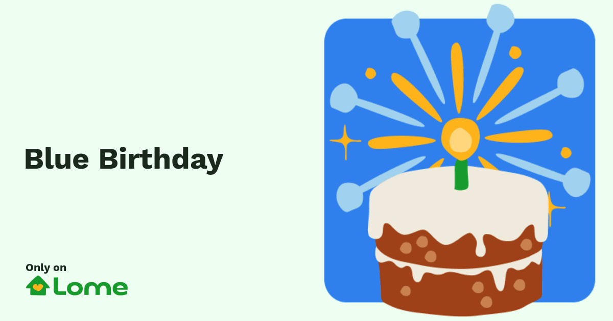 Blue Birthday | Birthday Sign Ups and Invitation Themes on Lome