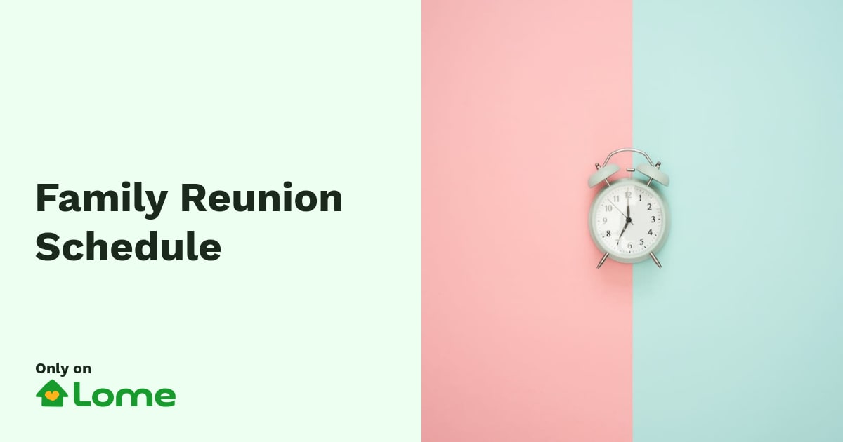 Family Reunion Schedule | Family Reunion Sign Ups and Invitation Themes on Lome