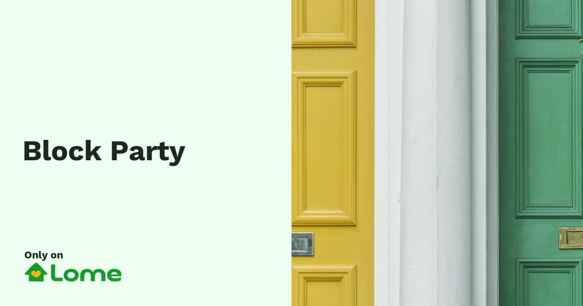 Block Party | Party Sign Ups and Invitation Themes on Lome
