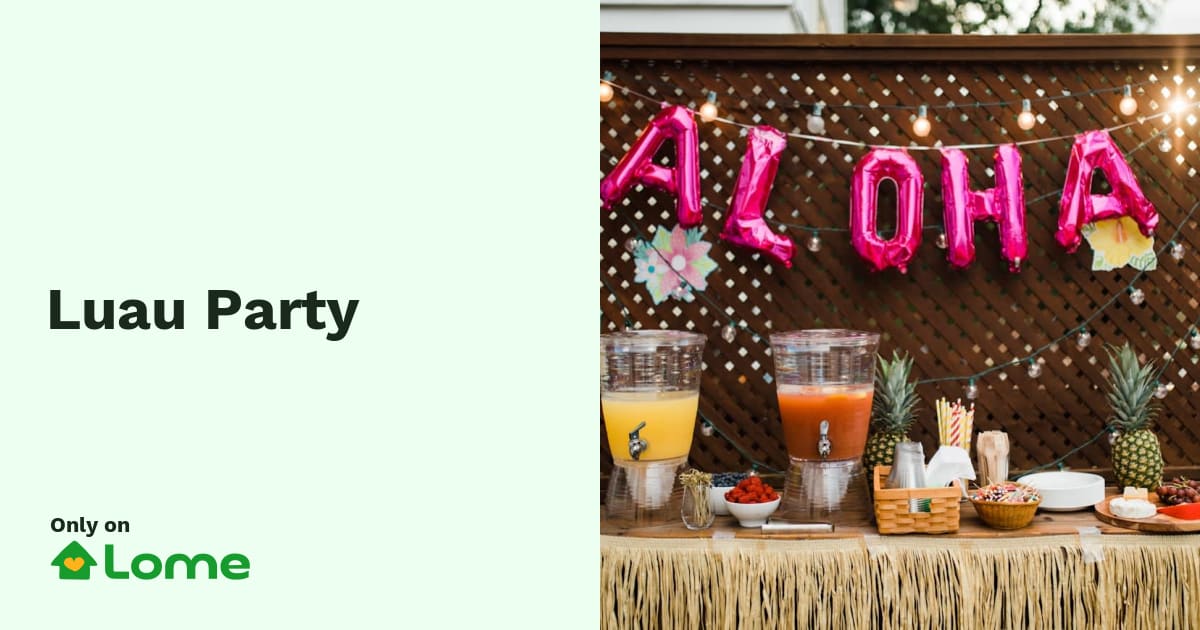 Luau Party | Party Sign Ups and Invitation Themes on Lome